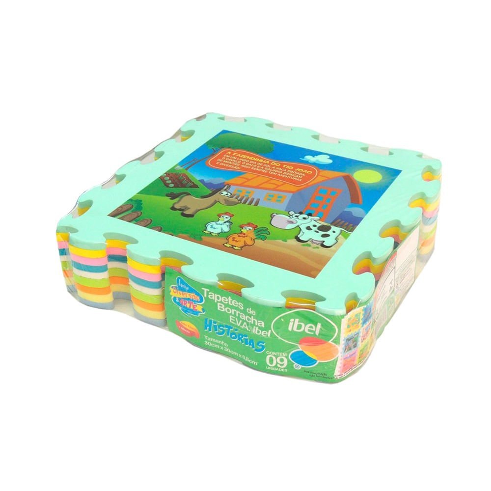 Tapete Ibel Diversão e Arte História 30x30x0,8cm com 9 Peças ...