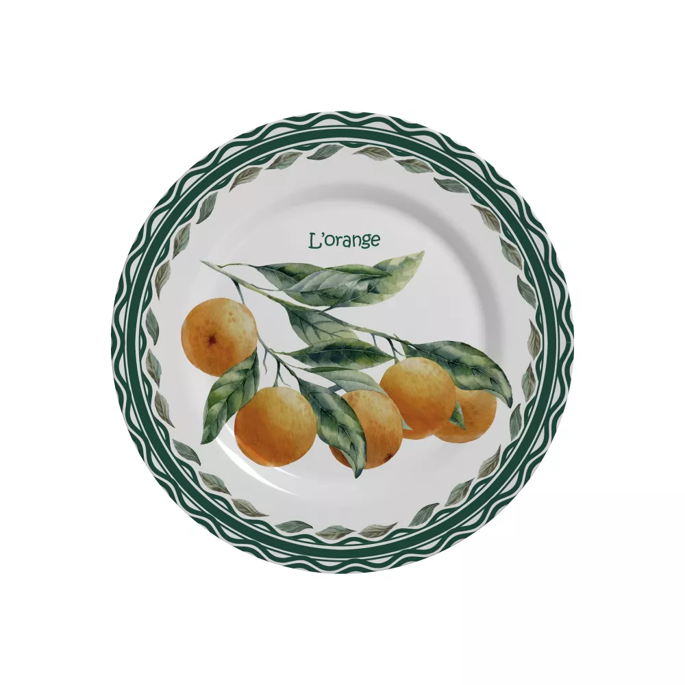 Prato Sobremesa Les Fruits Orange Plus 19,5cm Alleanza 1165-103 ...