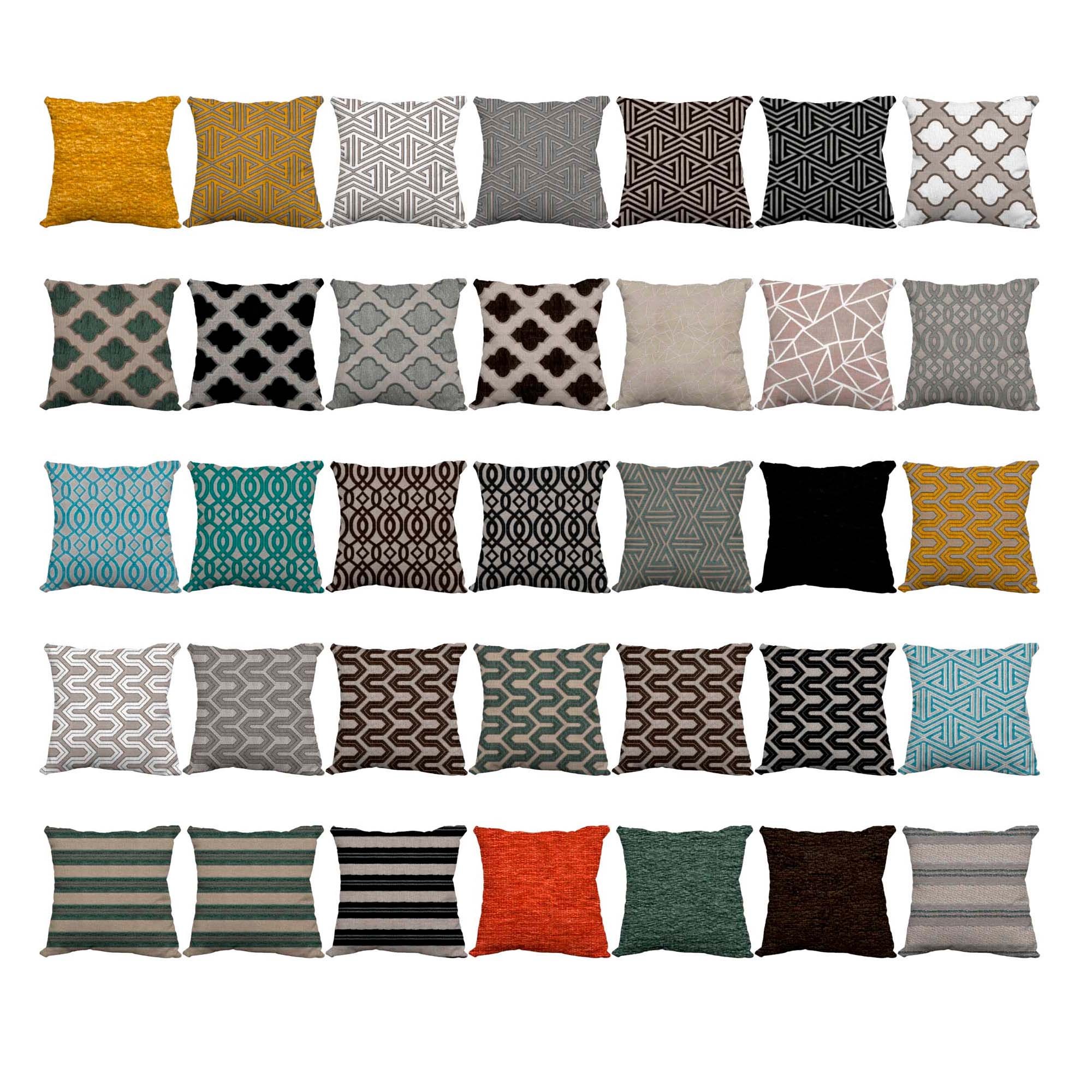 Kit 4 capas Almofada 45x45 Triângulo - branco | MadeiraMadeira