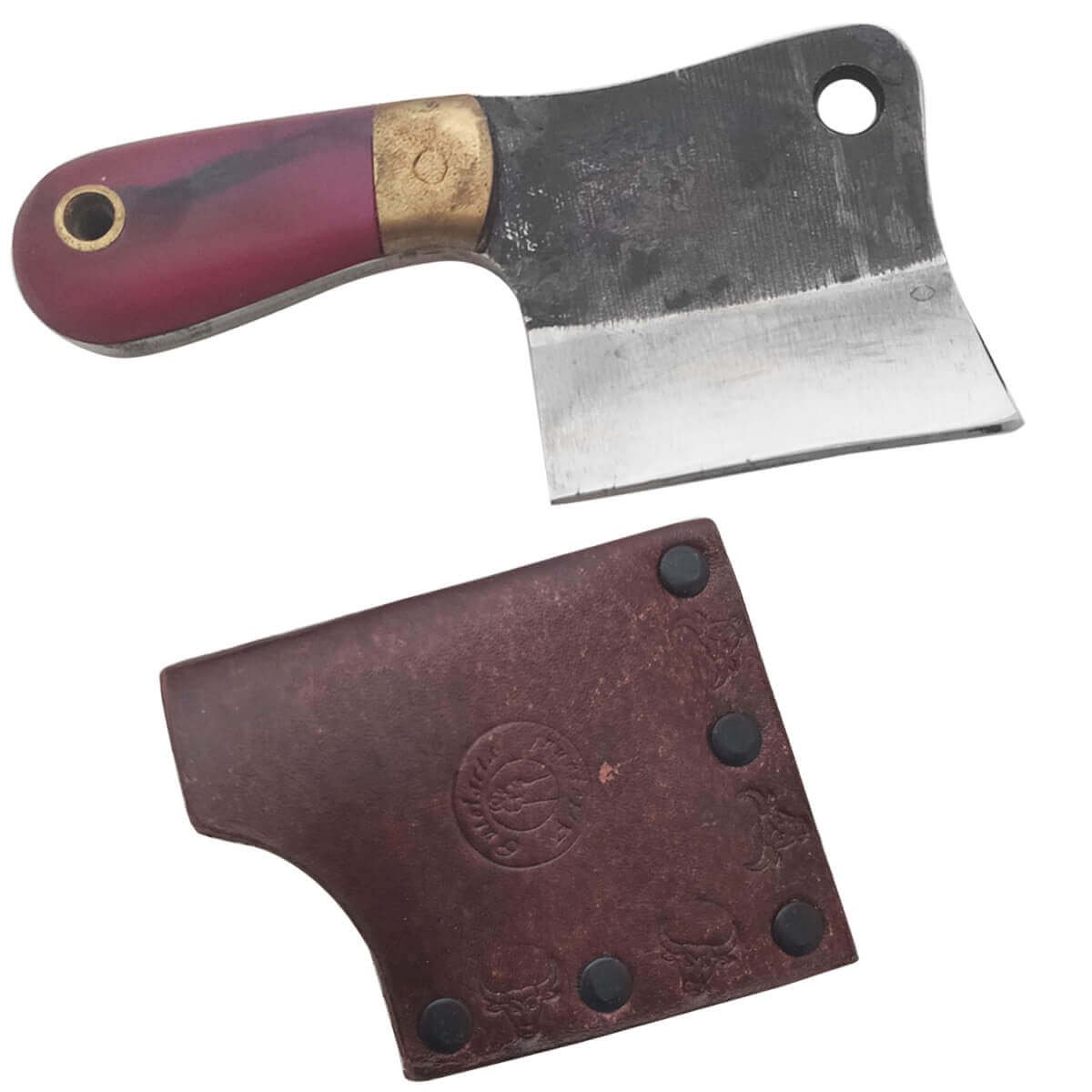 Mini Cutelo Faca Artesanal Pequena 2' Estilo Antigo Monobloco Carbono ...