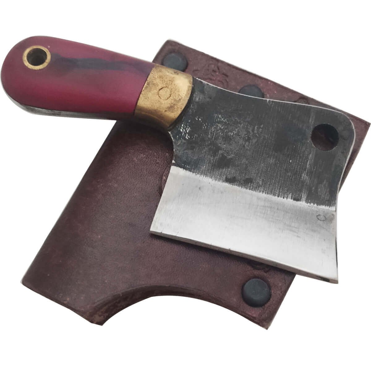 Mini Cutelo Faca Artesanal Pequena 2' Estilo Antigo Monobloco Carbono ...