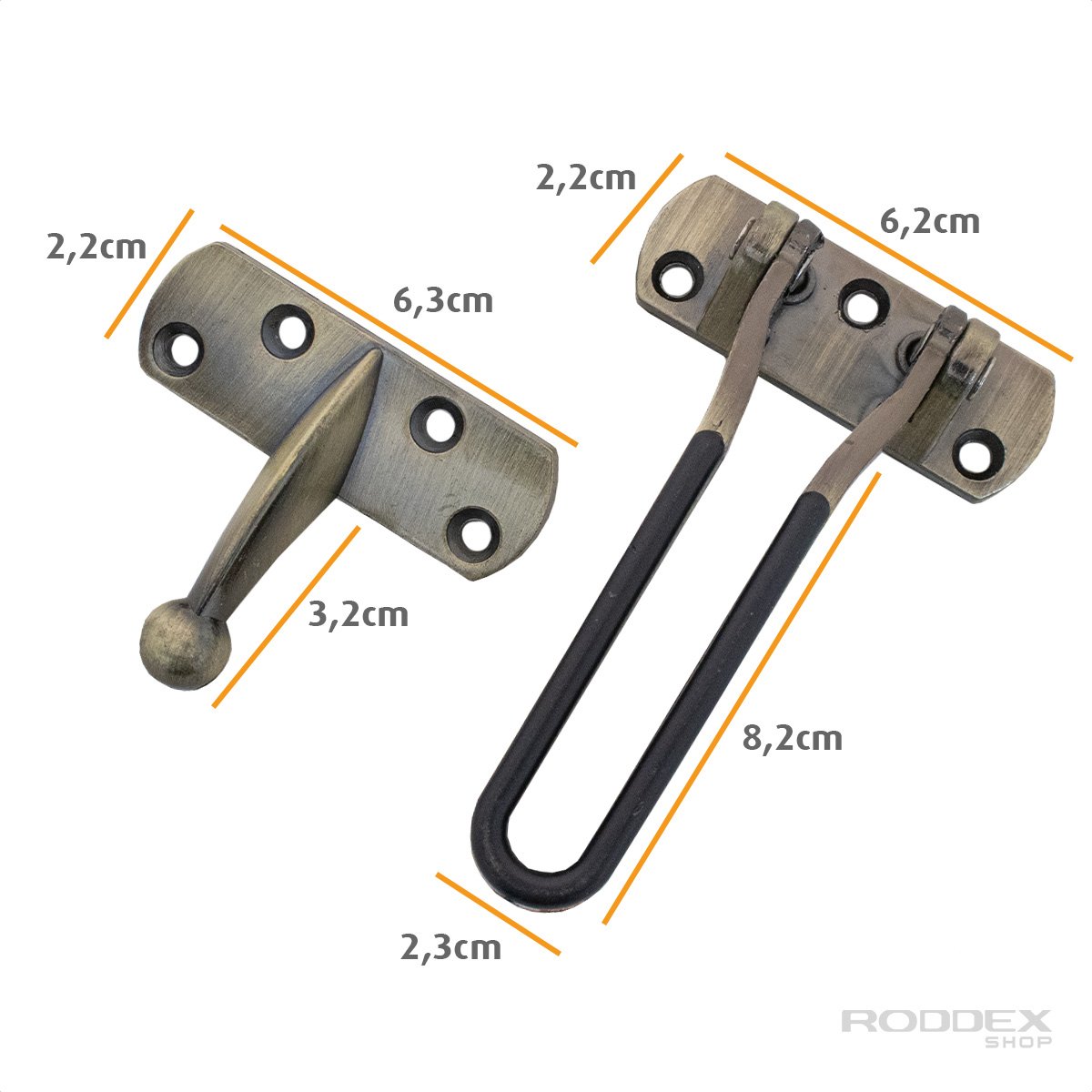 Fecho de Segurança Trifor Para Porta Em Aço Inox Preto | MadeiraMadeira