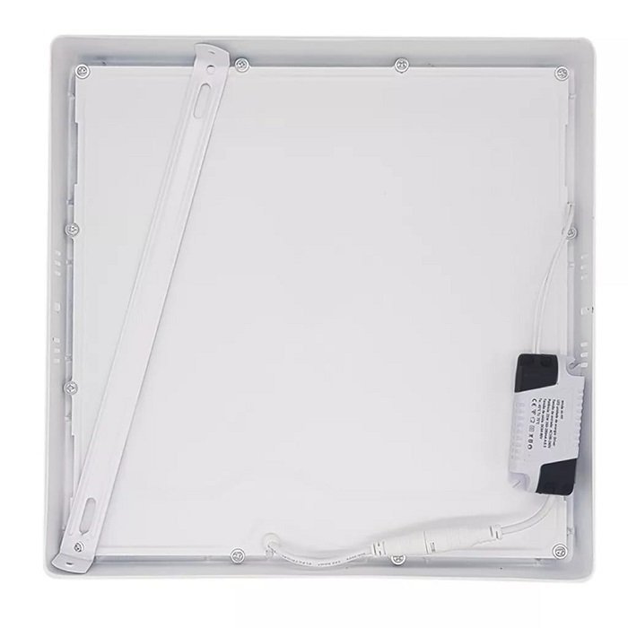 PAINEL LED 24W QUADRADO SOBREPOR:Luz Branca 6500K | MadeiraMadeira
