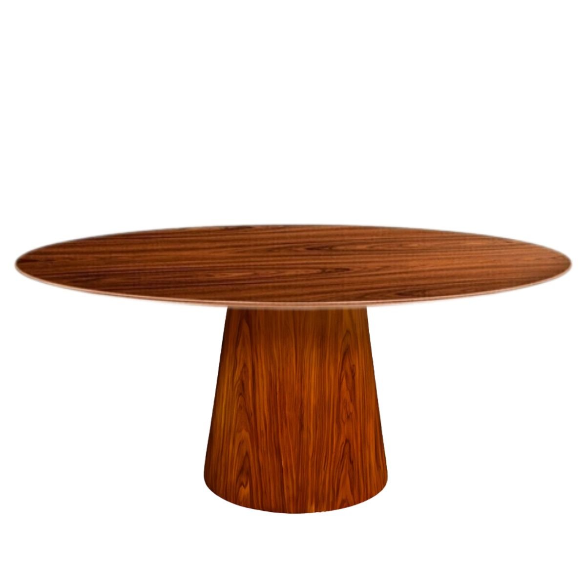 Mesa de Jantar Cone Oval 198x122 Cm Madeira Pau Ferro | MadeiraMadeira