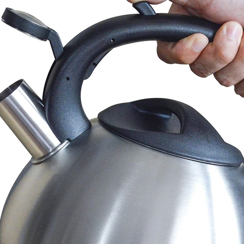 Chaleira Aço Inox Com Apito E Revestimento Interno 3 Litros ...