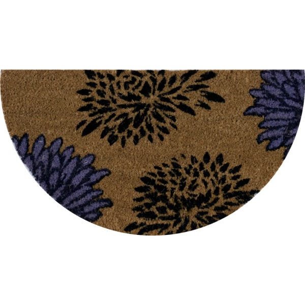 Capacho de Coco Meia Lua Vizapi Natural 33x60cm Dália | MadeiraMadeira