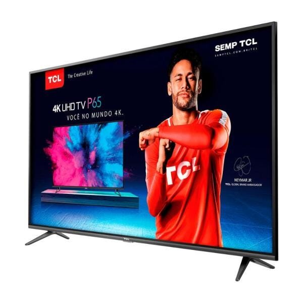 Smart TV LED 50 Polegadas Tcl P65Us Ultra Hd 4K Hdr com Wifi Integrado ...