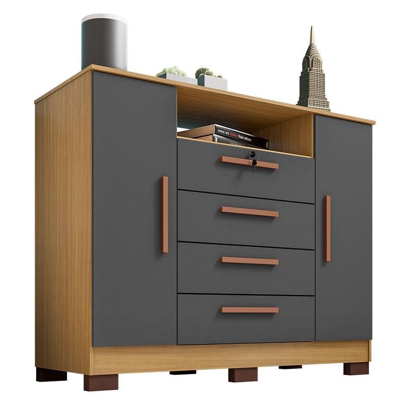 Guarda Roupa Casal Modena com Cômoda Madri e Armário Multiuso Recife ...