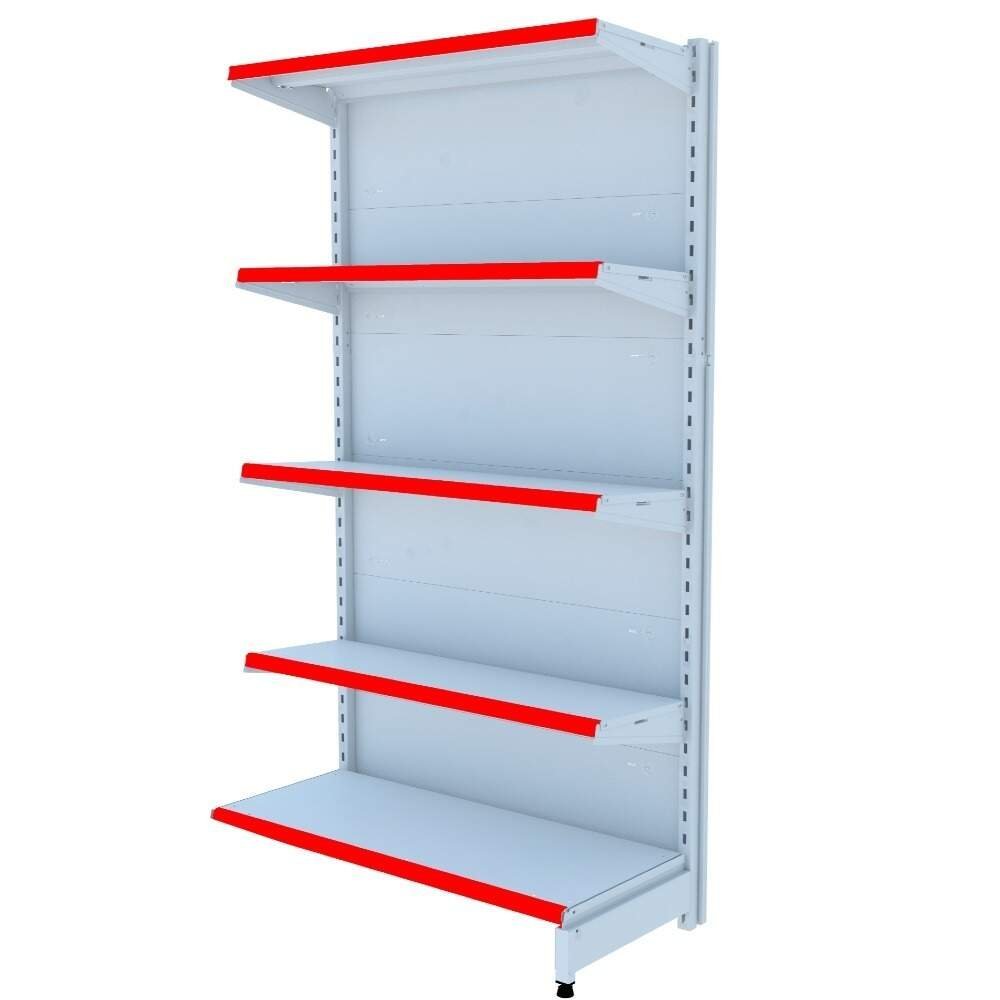 Gondola Parede 170 Amapa Flex Continuação Branco 5 Bandejas V - Amapá ...