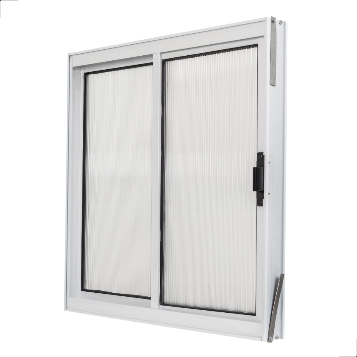 Janela de Aluminio 2 Folhas Vitro Grande 80x80 com Policarbonato ...