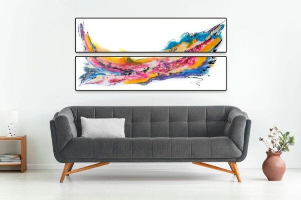 Kit 2 Telas Decorativas - IDD018 - 90 x 20cm cada tela | MadeiraMadeira