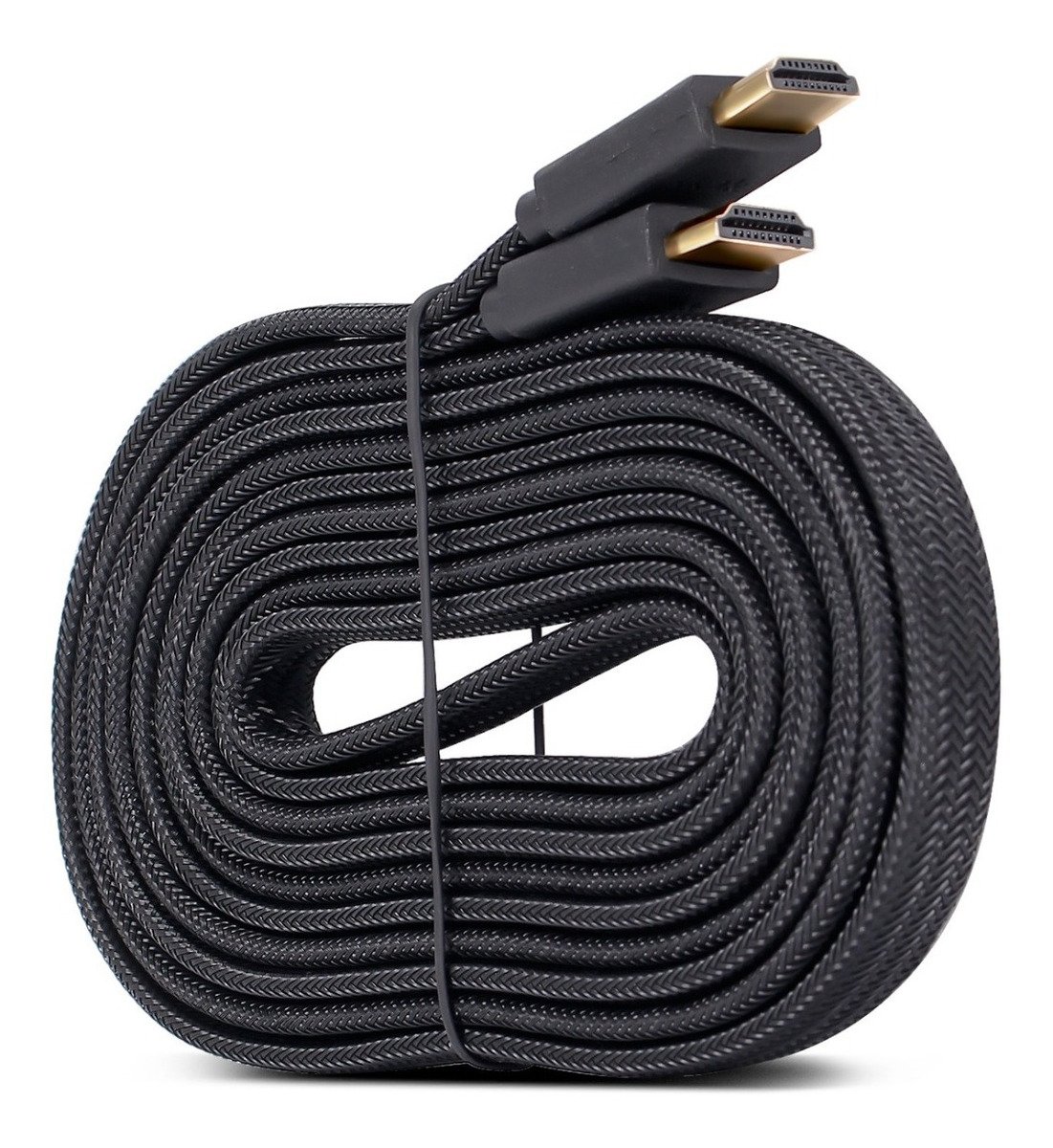Cabo Hdmi 15 Metros Flat Gold 19p Ultrahd Banhado Ouro Nylon ...