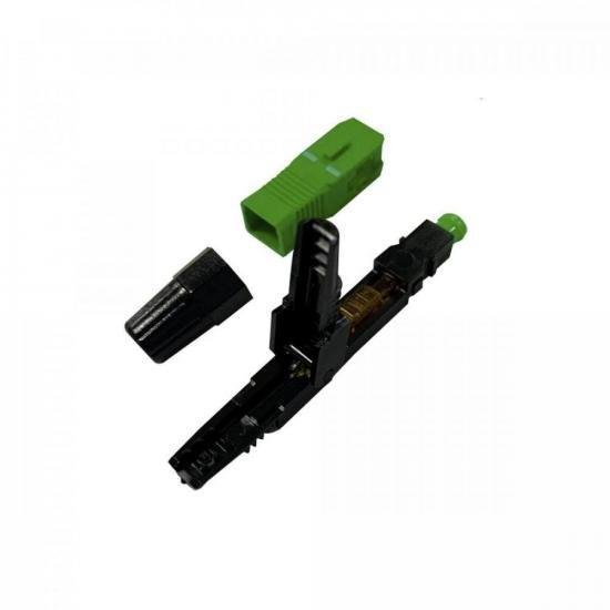 Conector Fast Sc/apc Sm P/ Fibra Optica - Verde | MadeiraMadeira