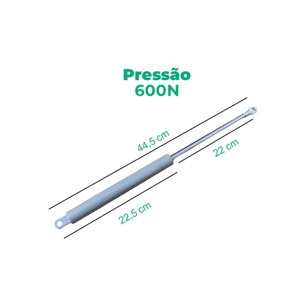 Kit 4 Amortecedor Pistão Cama Box Baú Queen King 350kg 600N | MadeiraMadeira