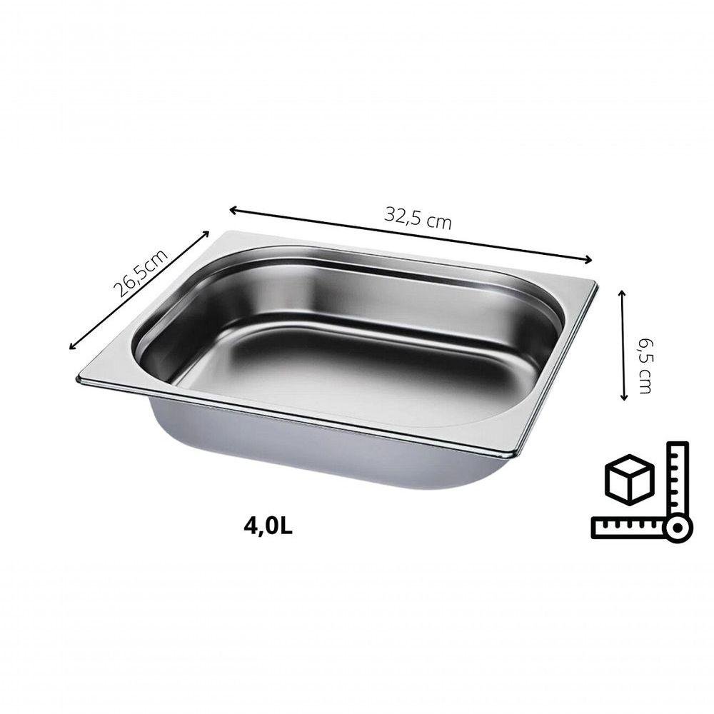 Cuba Gn 1-2 65mm 4l S-alca Gp Inox Gp196 | MadeiraMadeira