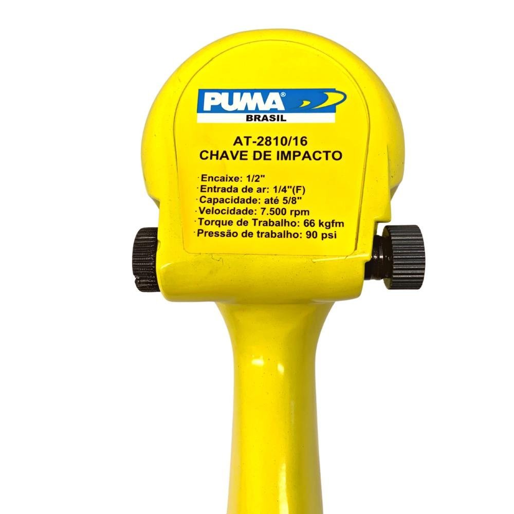 Pistola Pneumática de Impacto Puma AT281016 Para Oficinas Mecânicas Com ...
