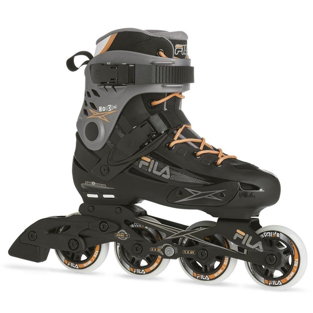 Patins Fila Skates Madame Houdini - ABEC 7- BLK/GREY/SALAMON - 40 ...