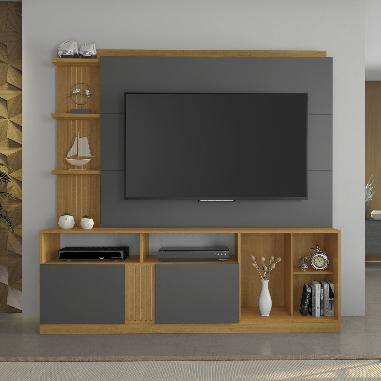 Estante Home Extremo para TV de Até 60 Polegadas JCM Movelaria CINAMOMO ...