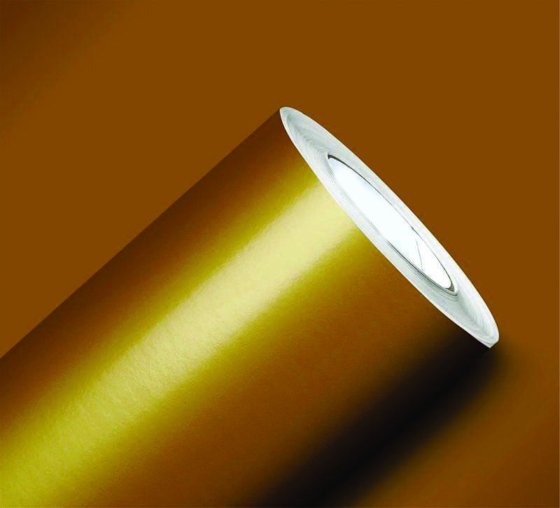 Papel Adesivo Vinílico Moveis Geladeira Ouro 1000x80 | MadeiraMadeira