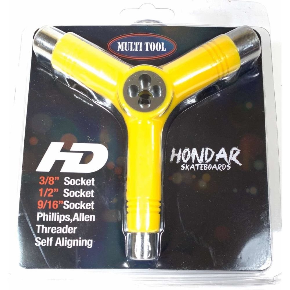 Chave Y Para Skate Hondar Cossinete Amarela | MadeiraMadeira