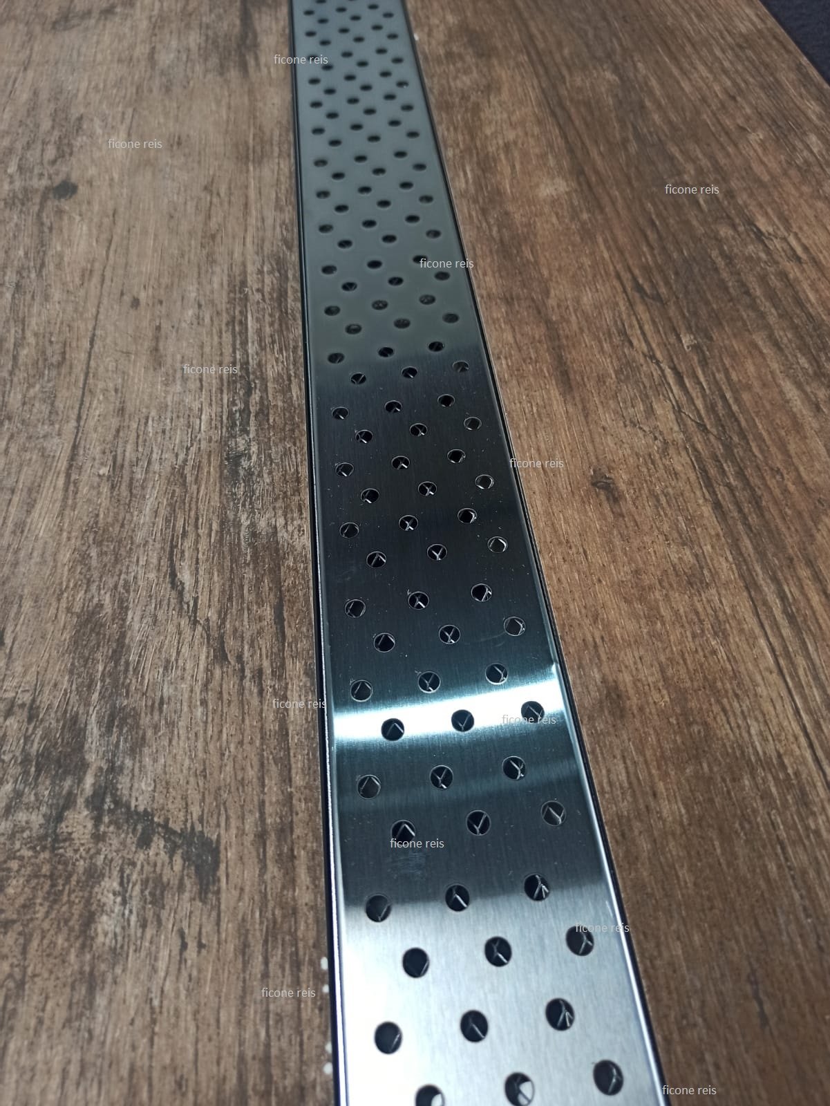 Ralo Linear 7,5cm x 50cm Inox 304 com suporte e Tela Anti Insetos Borda ...