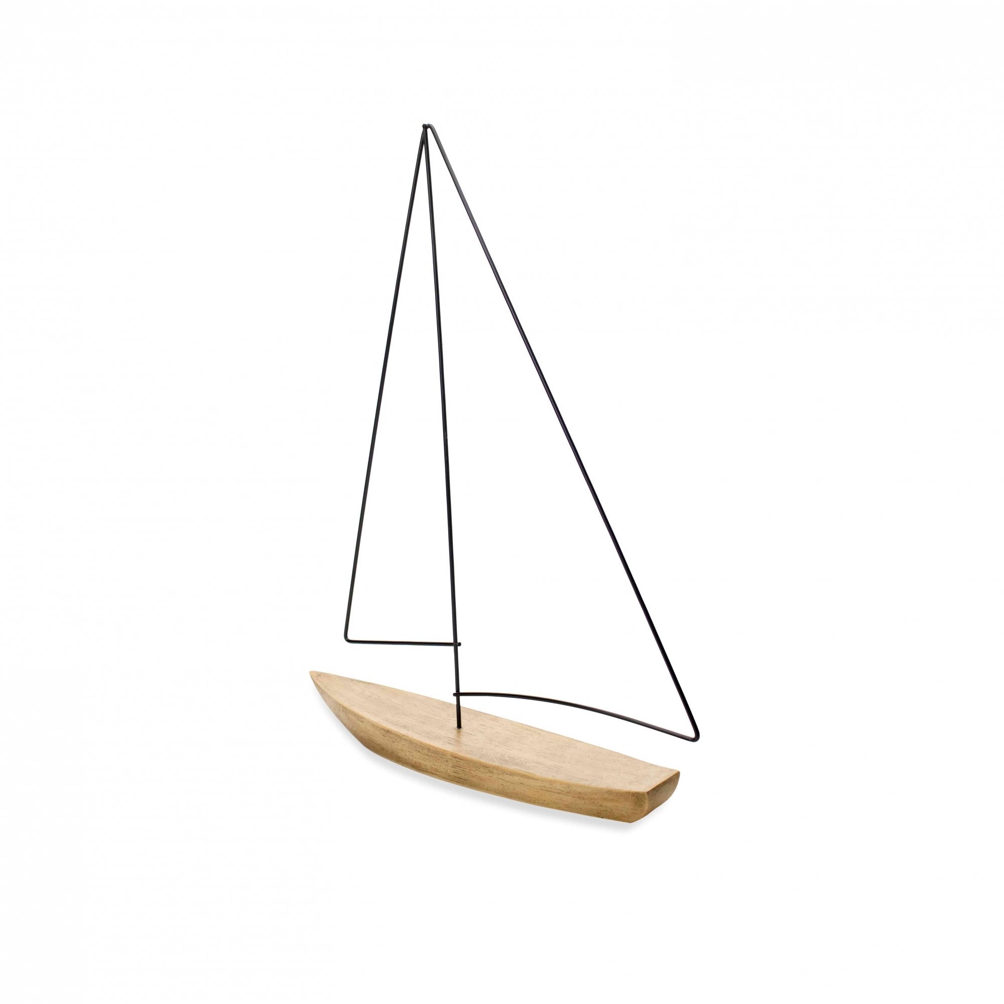 Escultura Barco em Poliresina Madeira 40x30x7 - D'Rossi | MadeiraMadeira