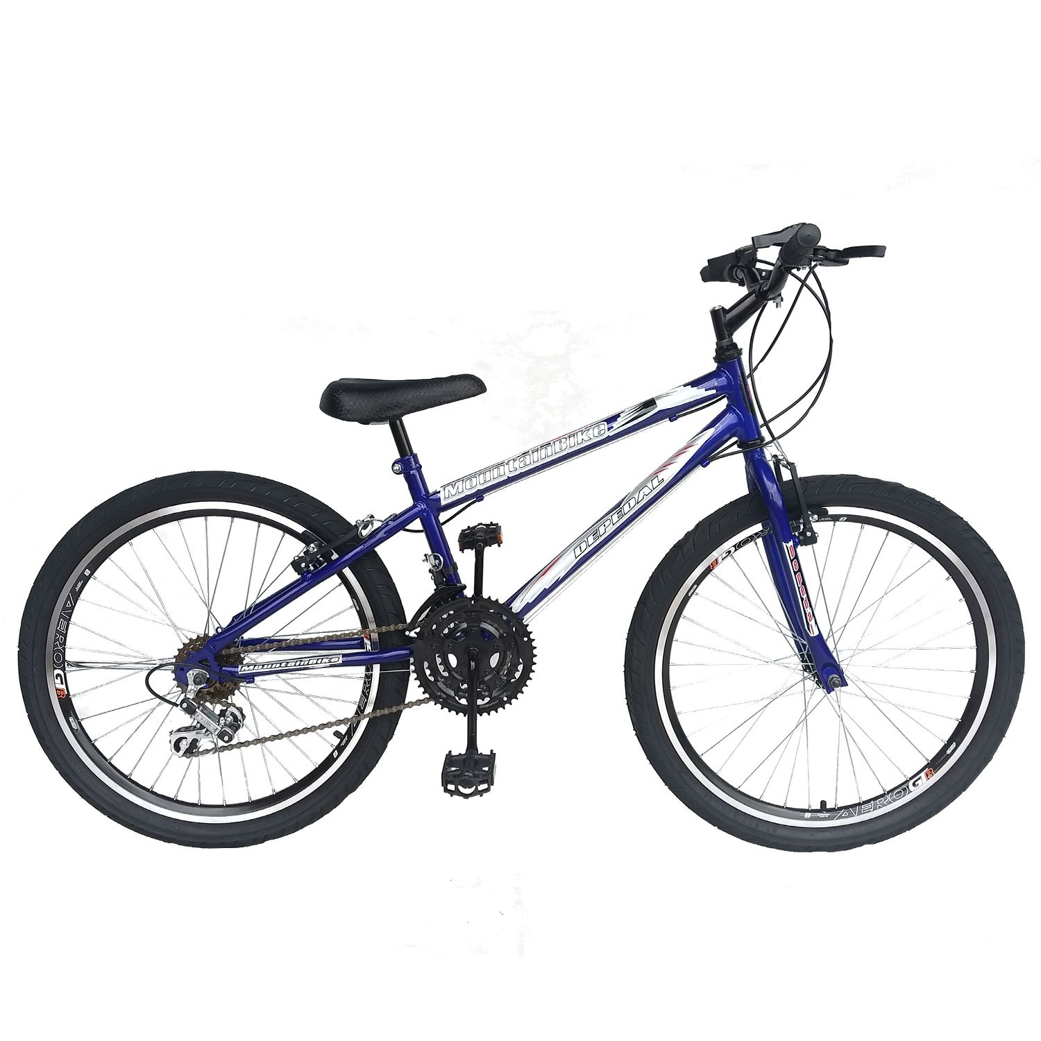 BICICLETA MOUNTAIN BIKE ARO 24 AERO /MASCULINO - AZUL | MadeiraMadeira