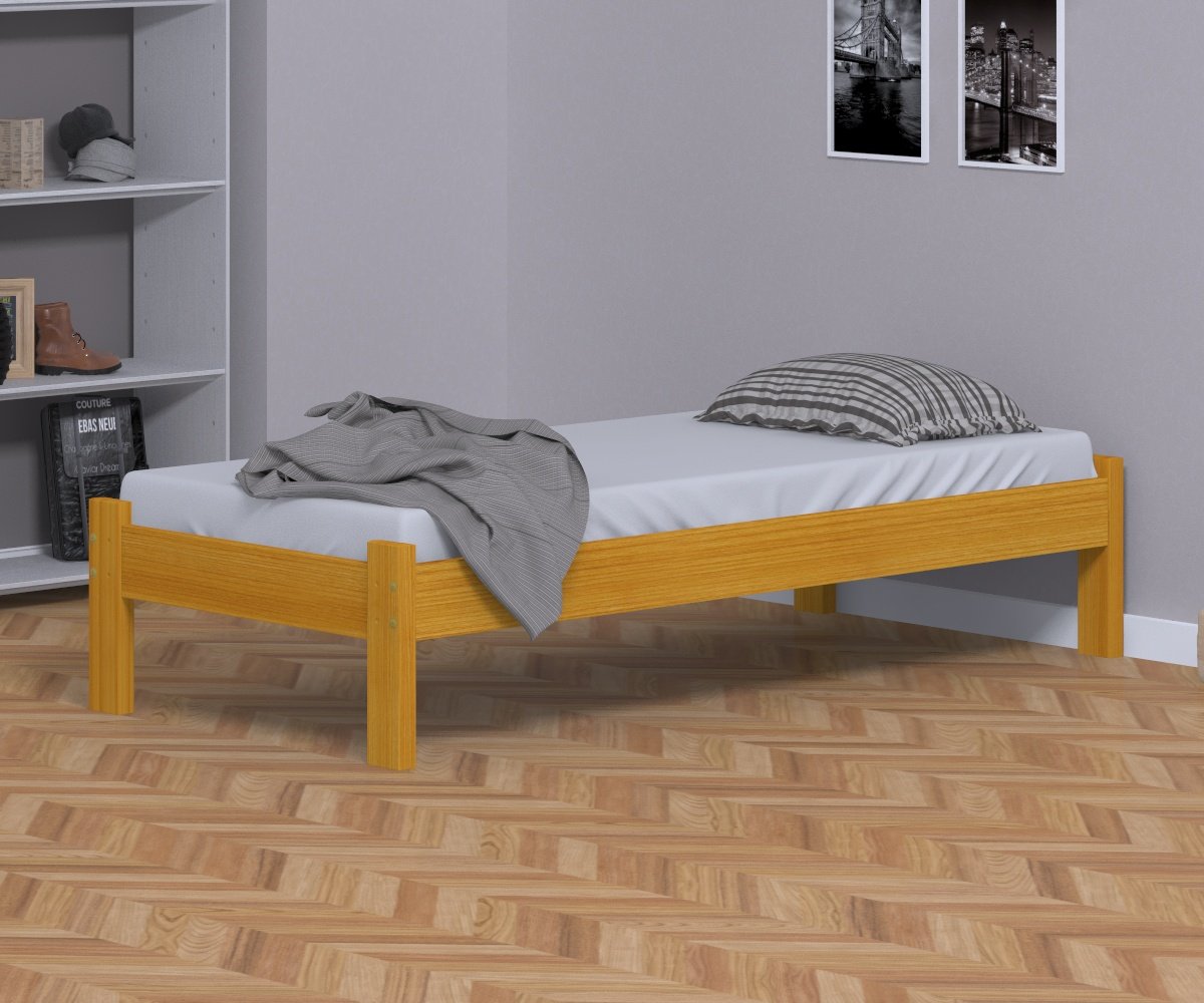 Cama Turca Solteiro Madeira Cor Cerejeira | MadeiraMadeira