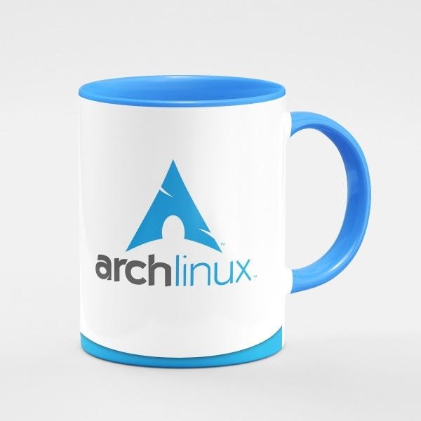 Caneca Geek Arch Linux | MadeiraMadeira