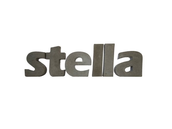 Letra Decorativa Concreto Nome Palavra Stella | MadeiraMadeira