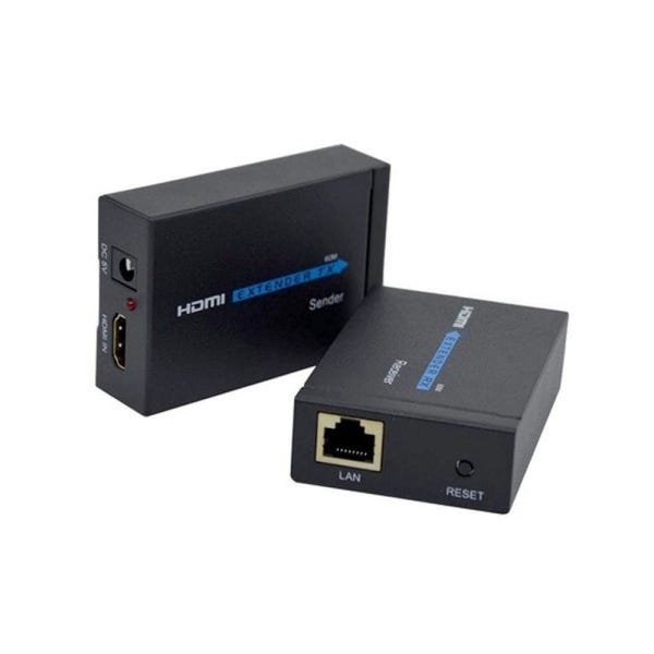 Extensor HDMI 60 Metros Via Cabo de Rede - Waftech | MadeiraMadeira