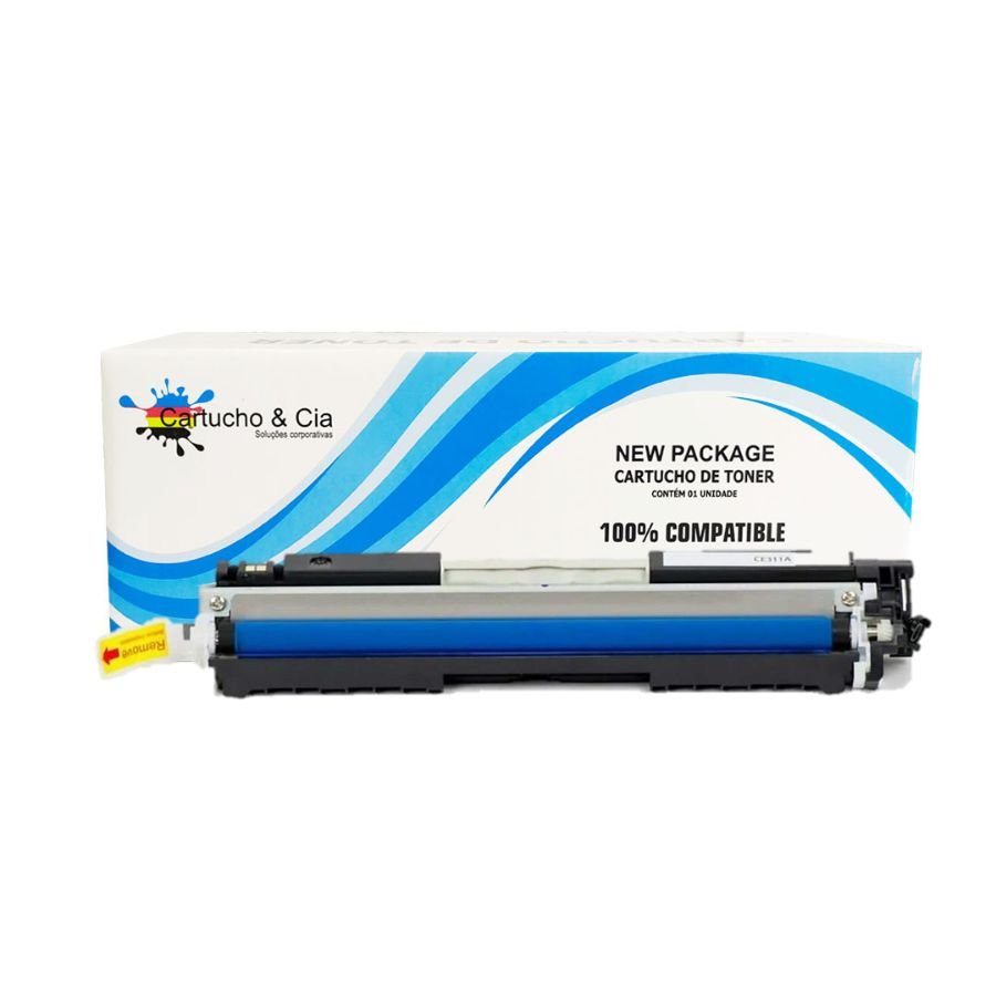 Toner Compatível Ce311a 126a Ciano Cp1025 Cp1020 | MadeiraMadeira