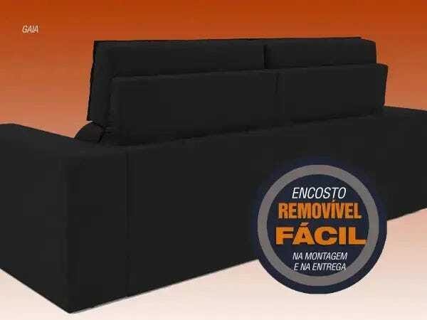 Sofá 3 Lugares Net Gaia Assento Retrátil e Reclinável 2,01M (L ...