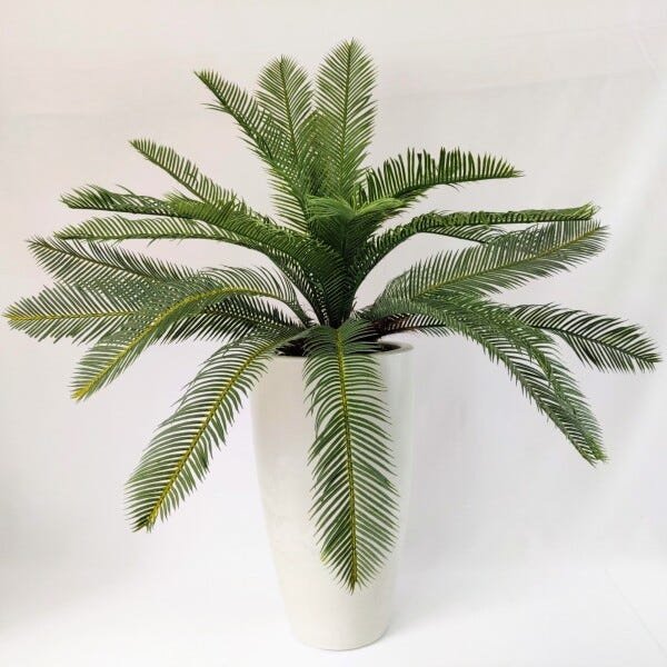 Planta Artificial Permanente Arvore Cyca 85cm 24 Folhas 5248 ...