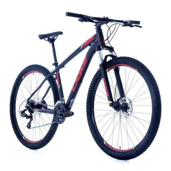 Bike Oggi Hacker HDS Hidráulico 2020 Shimano 24v - Preto/ Vermelho 15 | MadeiraMadeira