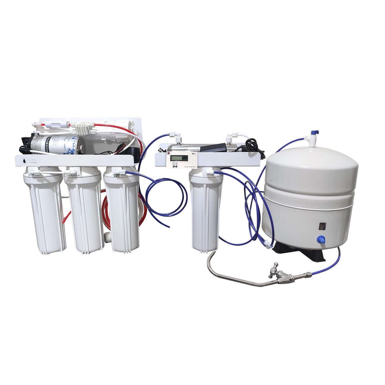 Filtro Laboratório Osmose Reversa Automatizado Completo + Reservatório ...