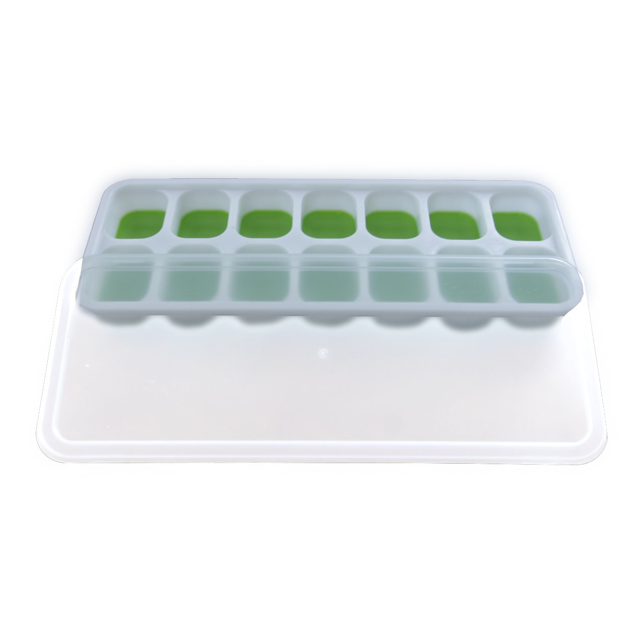 Forma de gelo plástico e silicone 25x9,5 cm 14 pedras Gedex ...