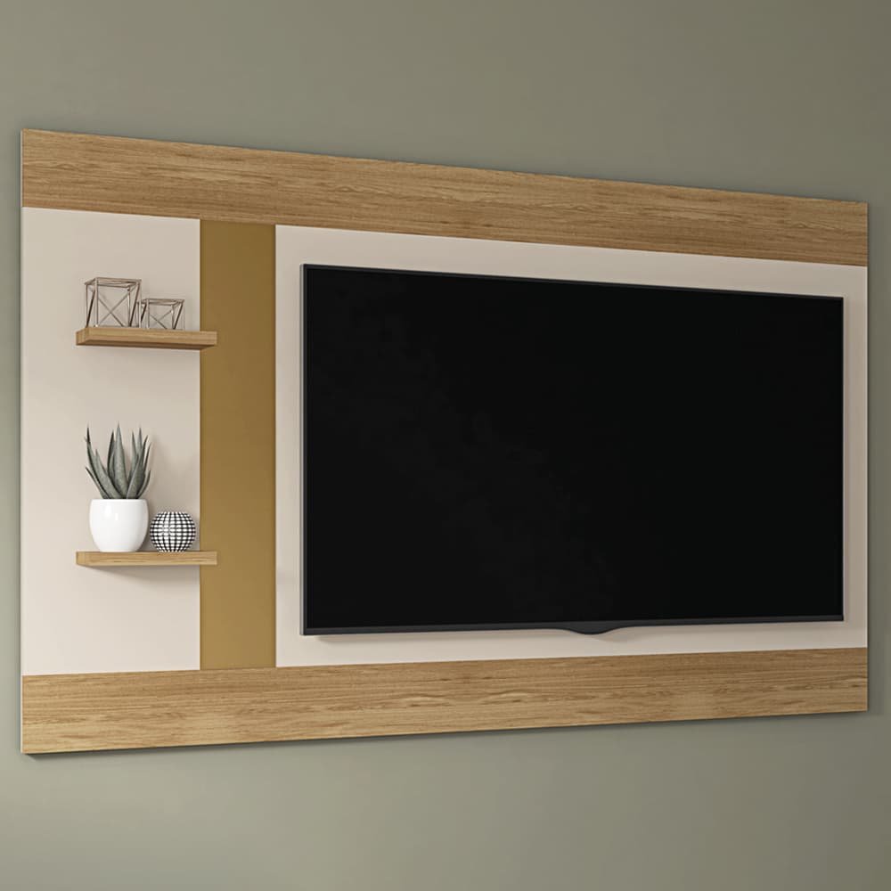 Painel Para TV 65 Polegadas Discovery Buriti Off White - Caemmun ...