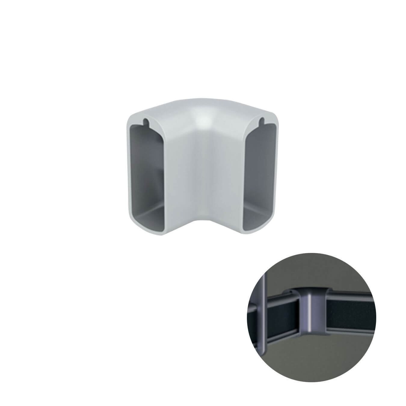 Suporte Conexão 90º Cabideiro Vesto Rm 282 Rometal Alu Fosco ...