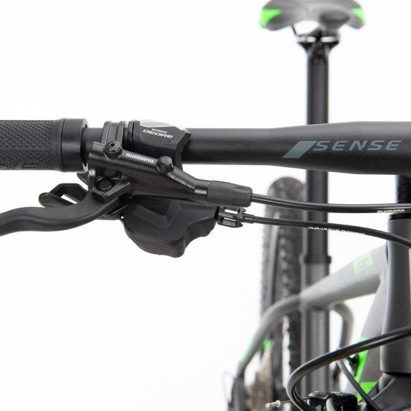 Bike Sense Impact Pro 2020 Shimano Deore 2x10 - Cinza/ Verde 15 ...