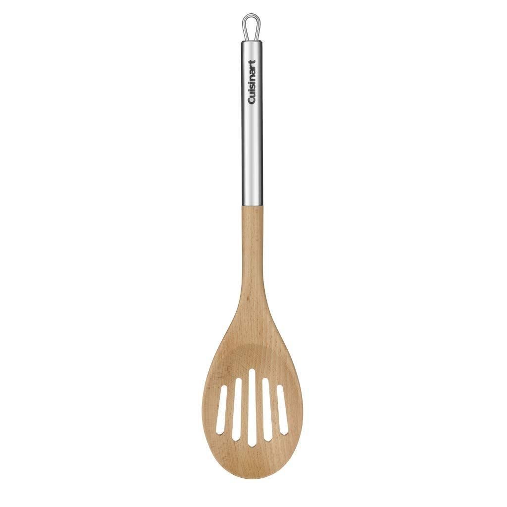 Colher Perfurada Cuisinart de Madeira e Aço, 41,6 Cm | MadeiraMadeira