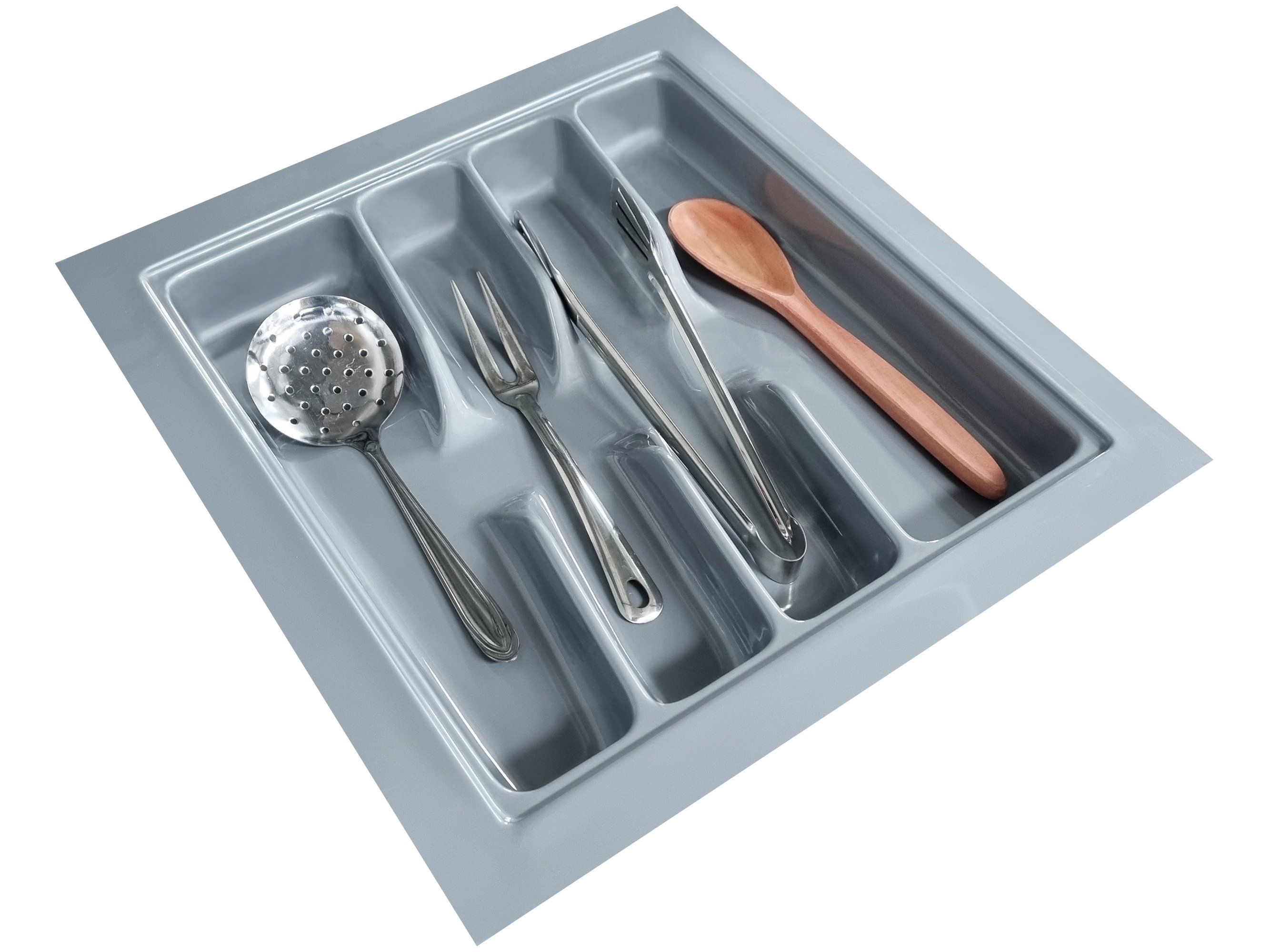 Porta Talher e Organizador de Gaveta Cinza até 46x50cm OG-17 ...
