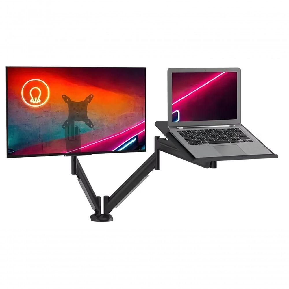Suporte de Mesa para Monitor até 26 e Notebook até 16 Articulado Octoo ...