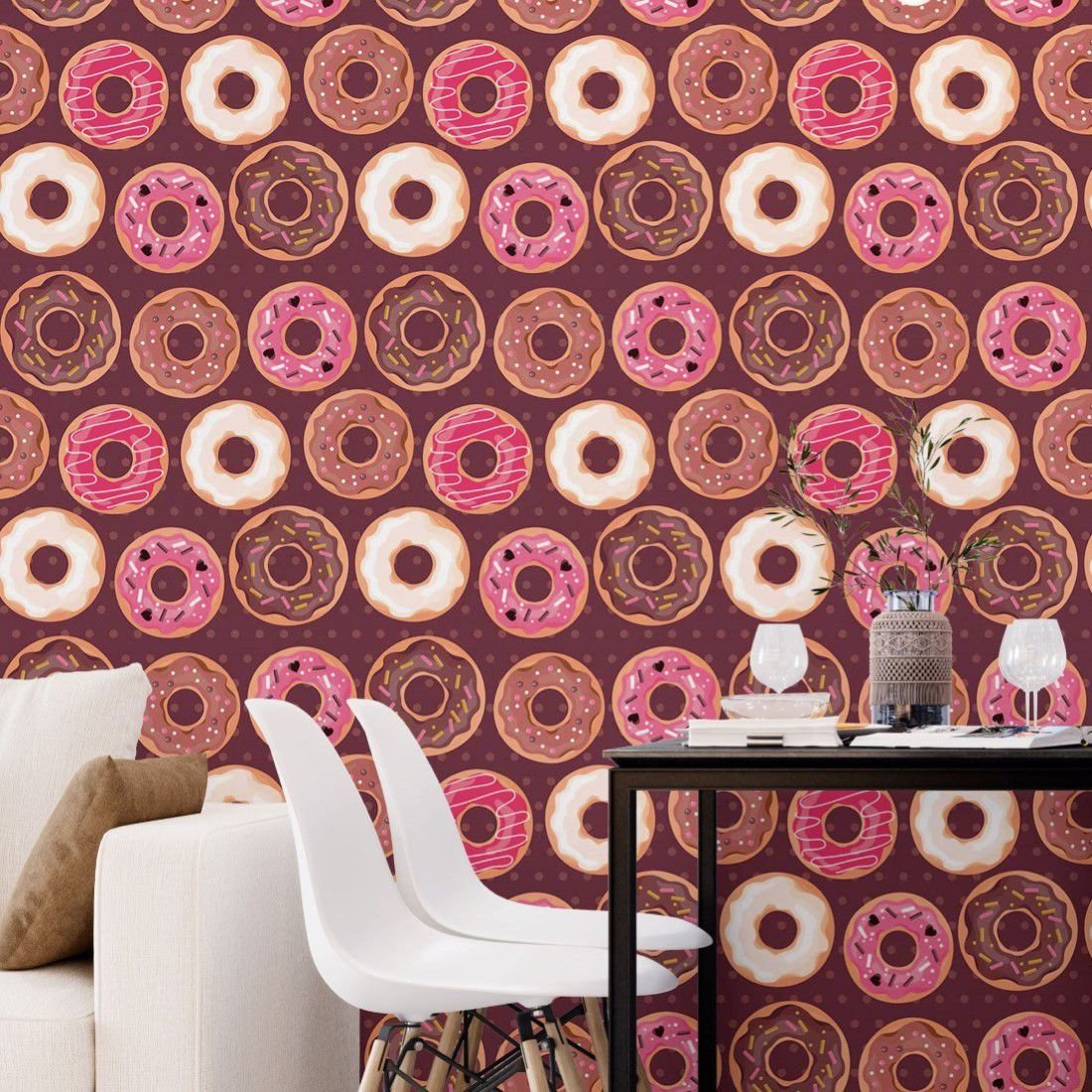 Papel de Parede Adesivo Donuts Doces N018007 | MadeiraMadeira
