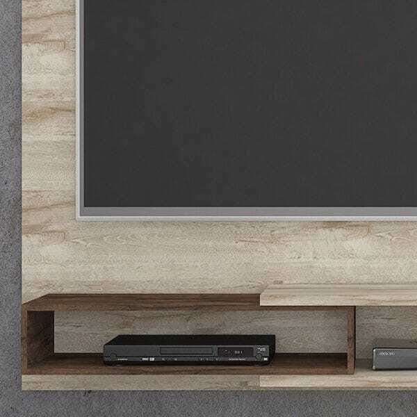 Painel para TV até 55 Polegadas com LED Vitória Permobili | MadeiraMadeira