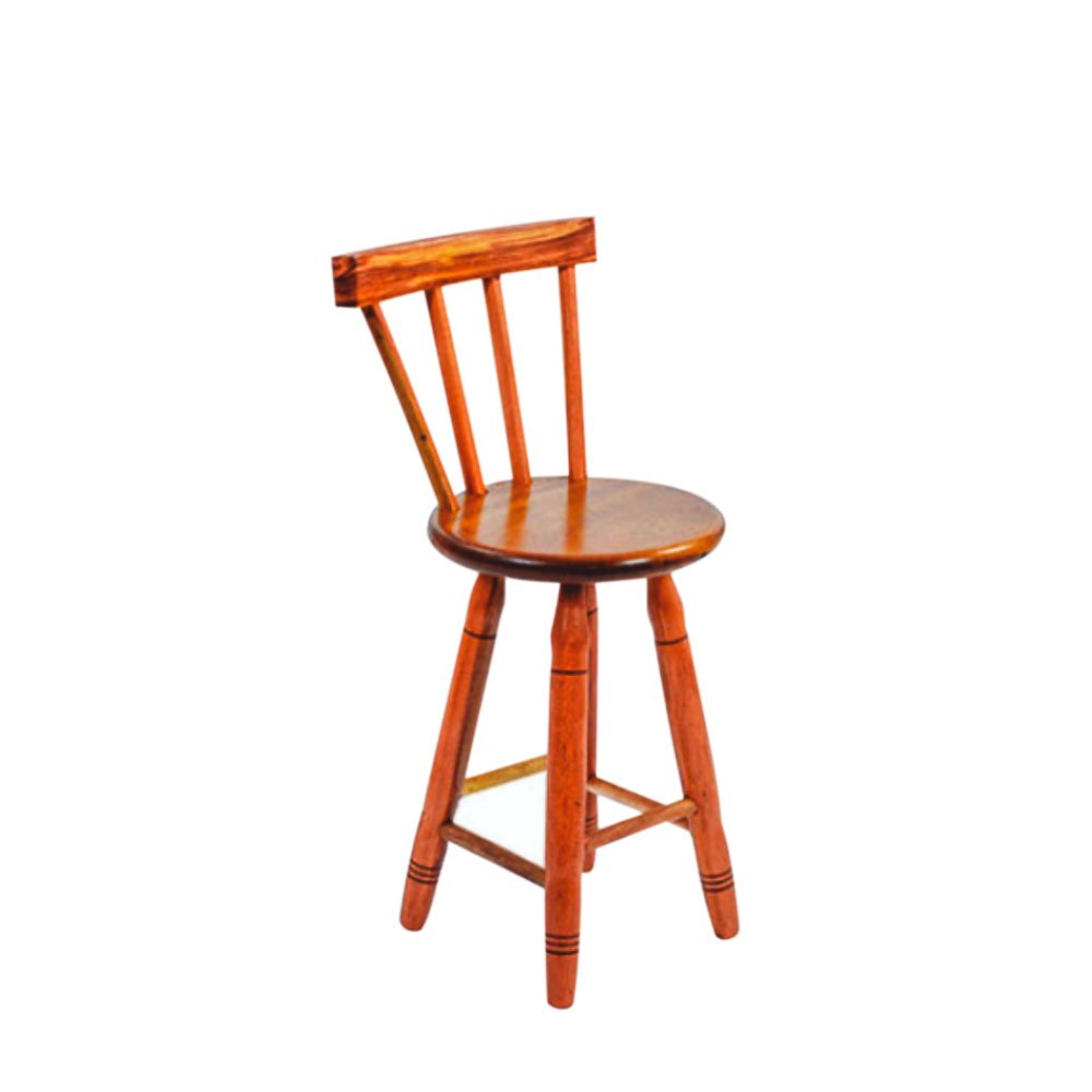 Banqueta de Madeira com Encosto Médio - 79cm Central Norte Madeiras ...