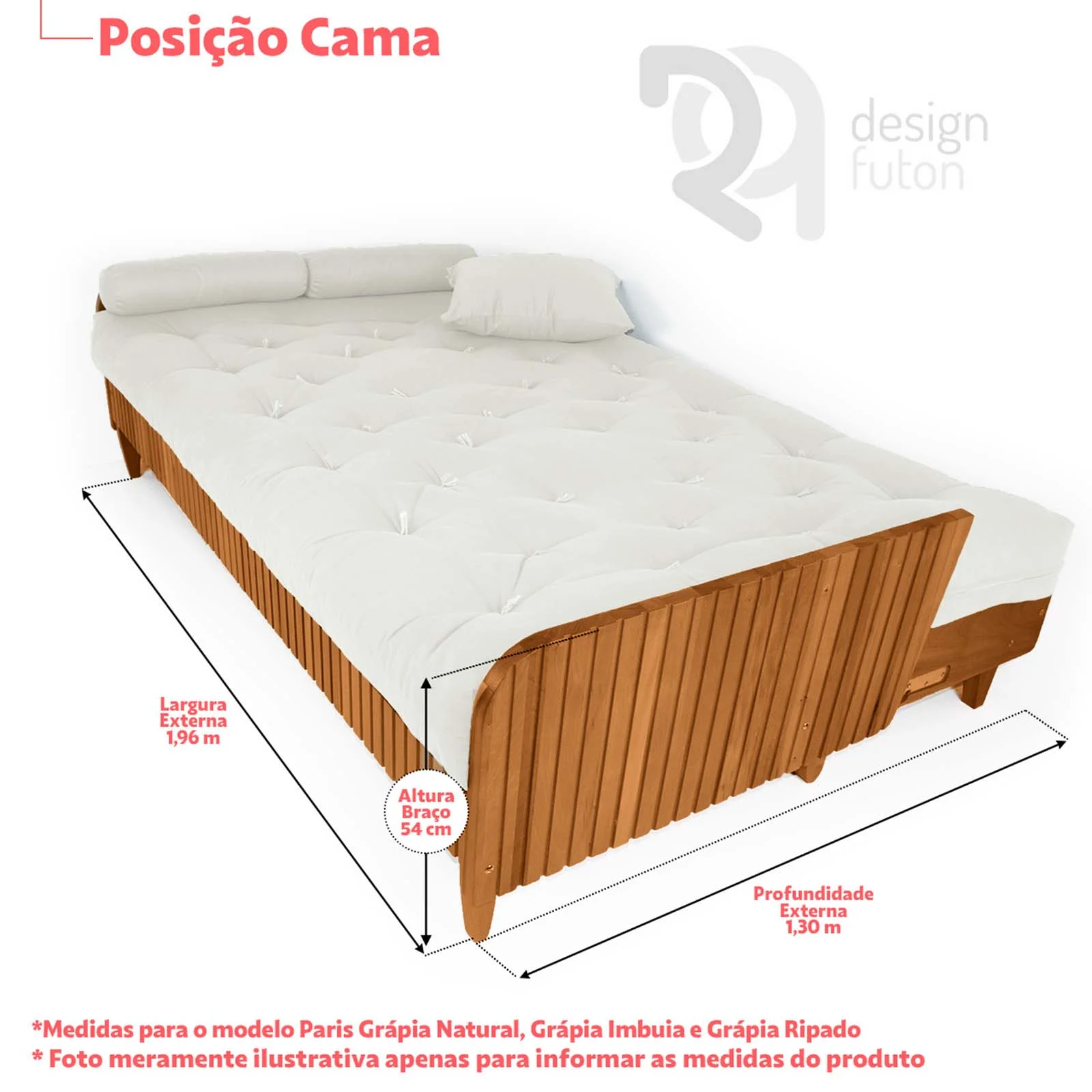 Sofá Cama Paris Ii Ripado Acquablock Madeira Maciça Natural - Amarelo ...