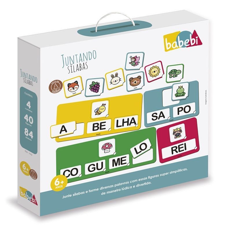 Juntando Sílabas Brinquedo Educativo | MadeiraMadeira