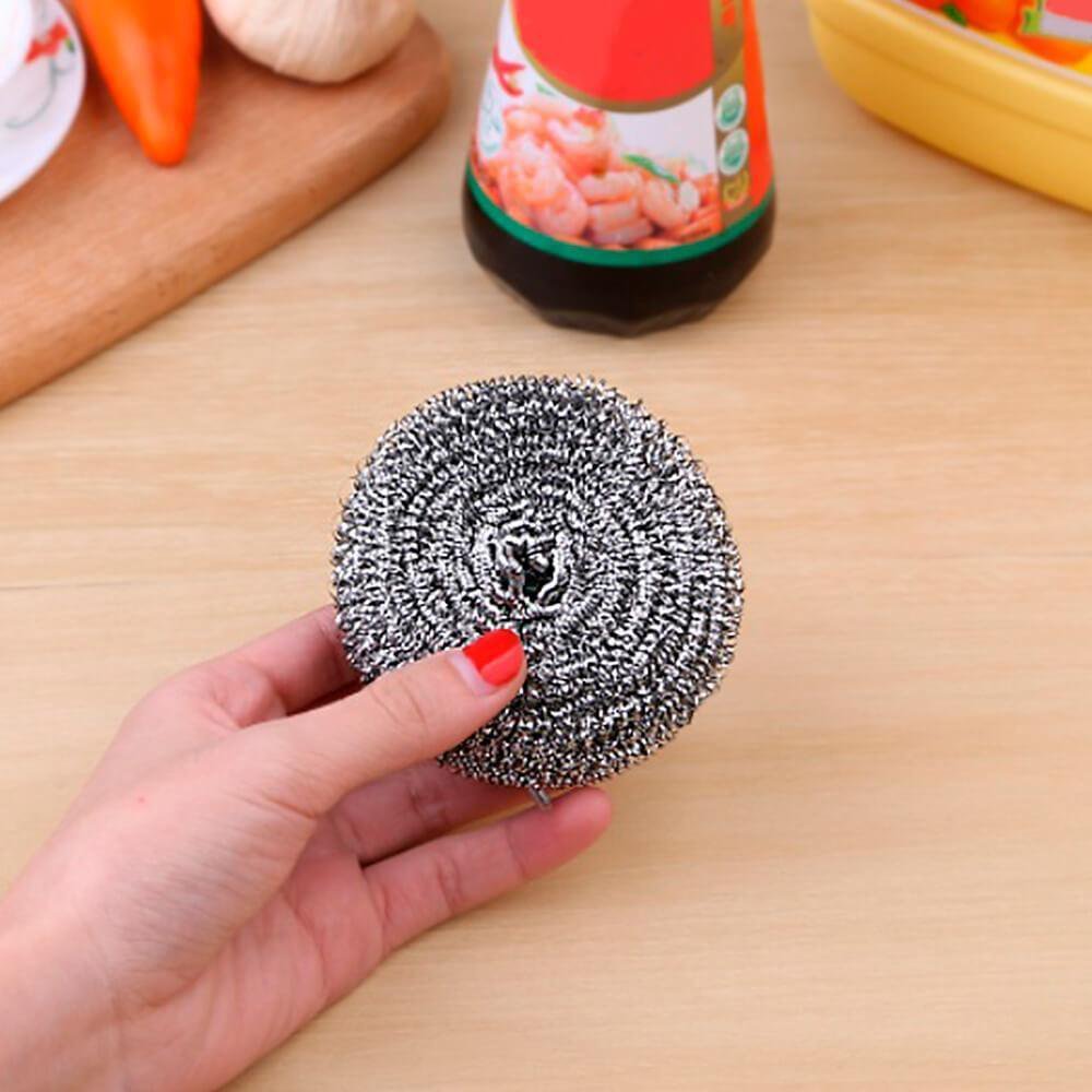 Kit 12 Esponjas Aço Inox Limpeza Pesada - Powermaid 26003.80.1011/12 ...