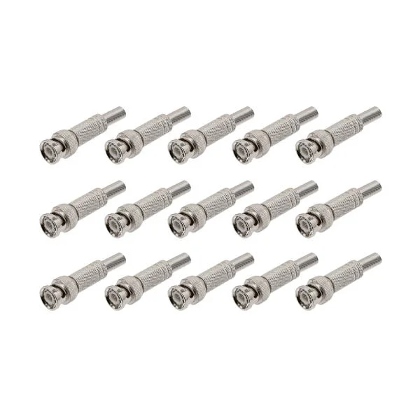 Kit com 25 Conectores BNC com Mola para Solda - Waftech | MadeiraMadeira